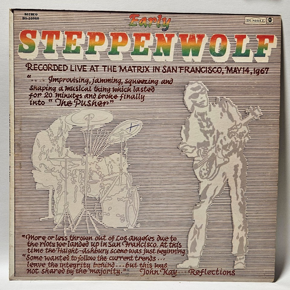 Steppenwolf - Early Steppenwolf - 1969 Psych Rock - EX - Ultrasonic ...