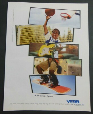 VERB Now Print Ad PROMO Art Poster Advertising Physical Activity CDC ...