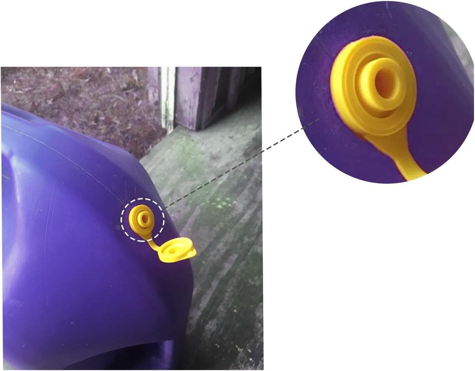 10 Yellow Fuel Gas Can Jug Vent Cap Blitz Wedco Scepter Essence Midwest ...