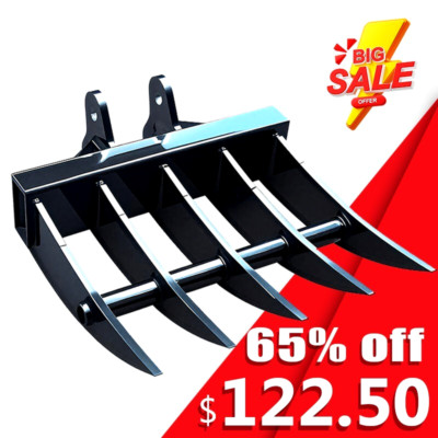Rake:Attachment for 2000lbs 1 Ton Mini Excavators for land clearing ...