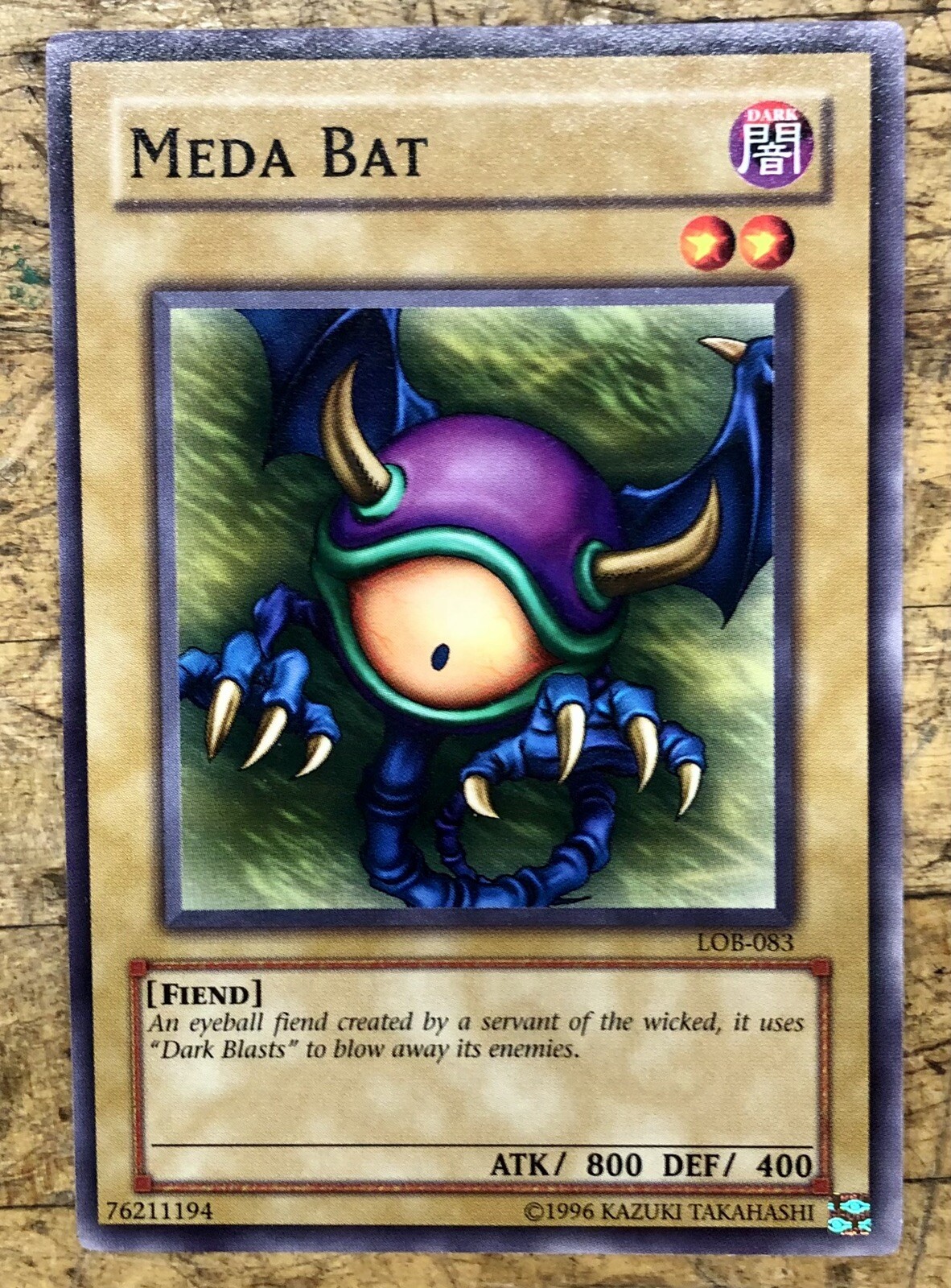 1x (M/NM) Meda Bat - LOB-083 - Common - Unlimited Edition YuGiOh | eBay