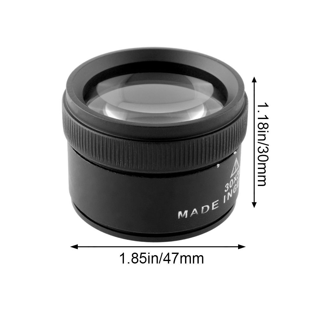 30x 40mm Premium Measuring Magnifier HD Magnifier Microscope Glass Lens ...