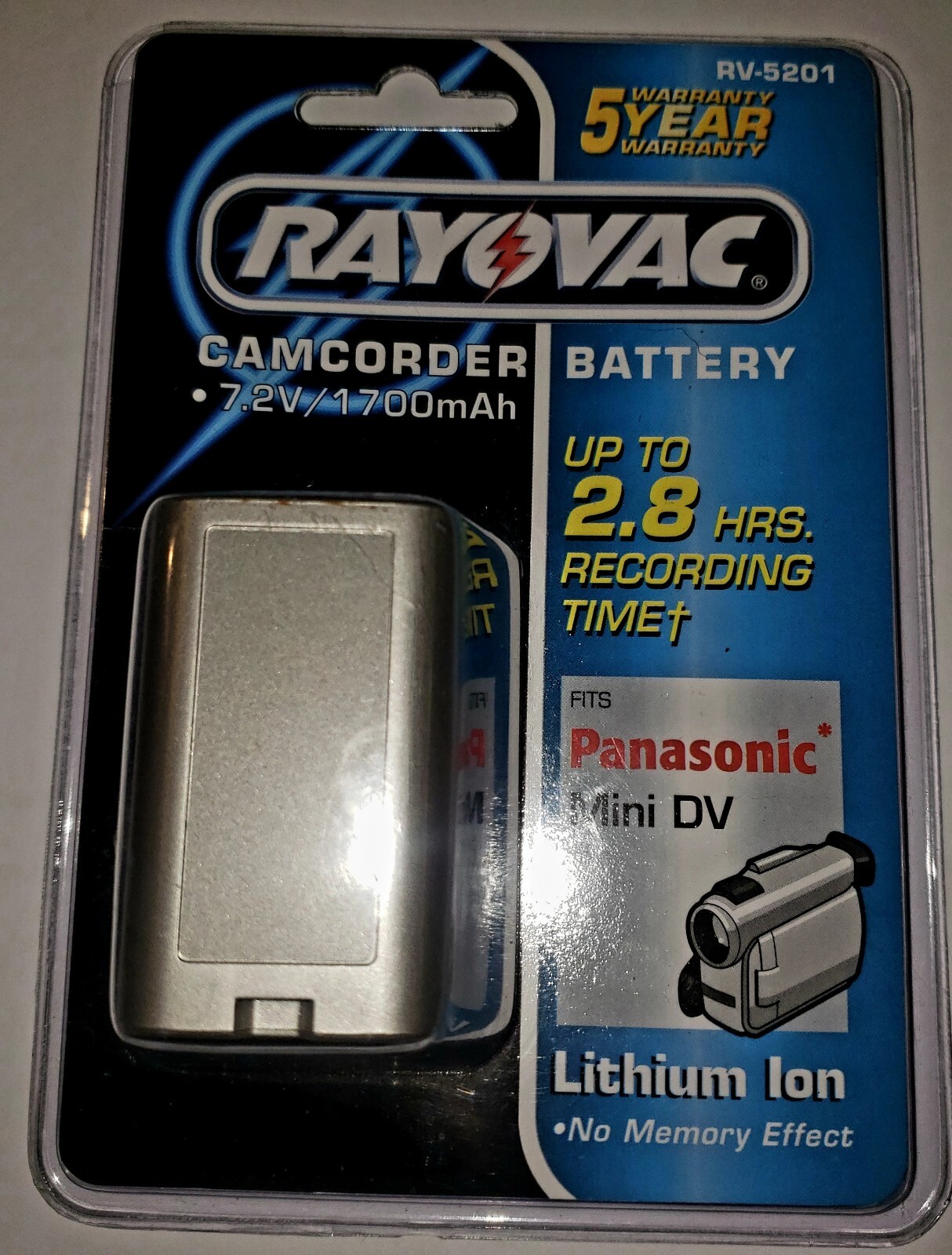 Rayovac+RV-5201+Camcorder+Battery+7.2V%2F+For+Panasonic+Check+All ...