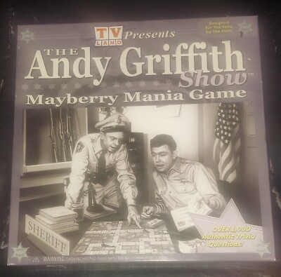 The Andy Griffith Show Mayberry Mania Board Game Trivia Game 2002 USA ...