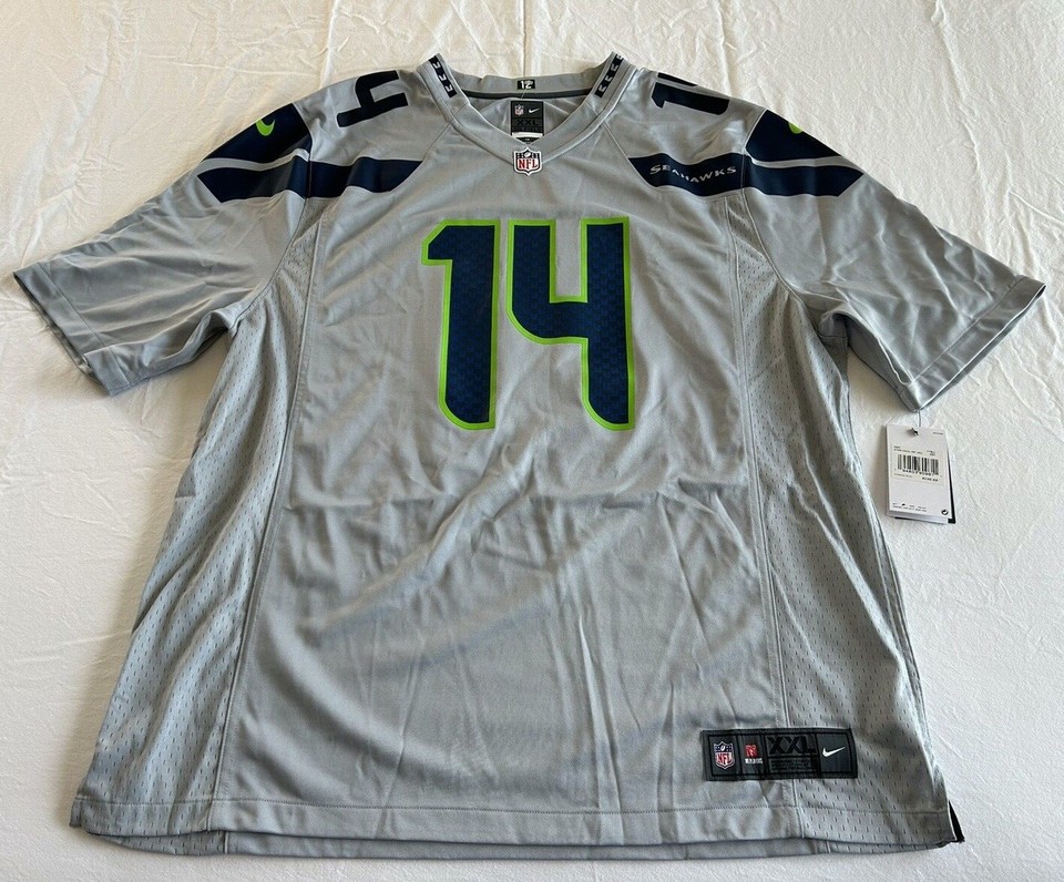 Nike Gray NFL Seattle Seahawks Alternate Game Jersey Wolf Gray DK ...