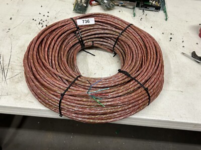 Belden 22AWG 6pair Smulti conductor tray cable 200ft Red teflon plenum ...