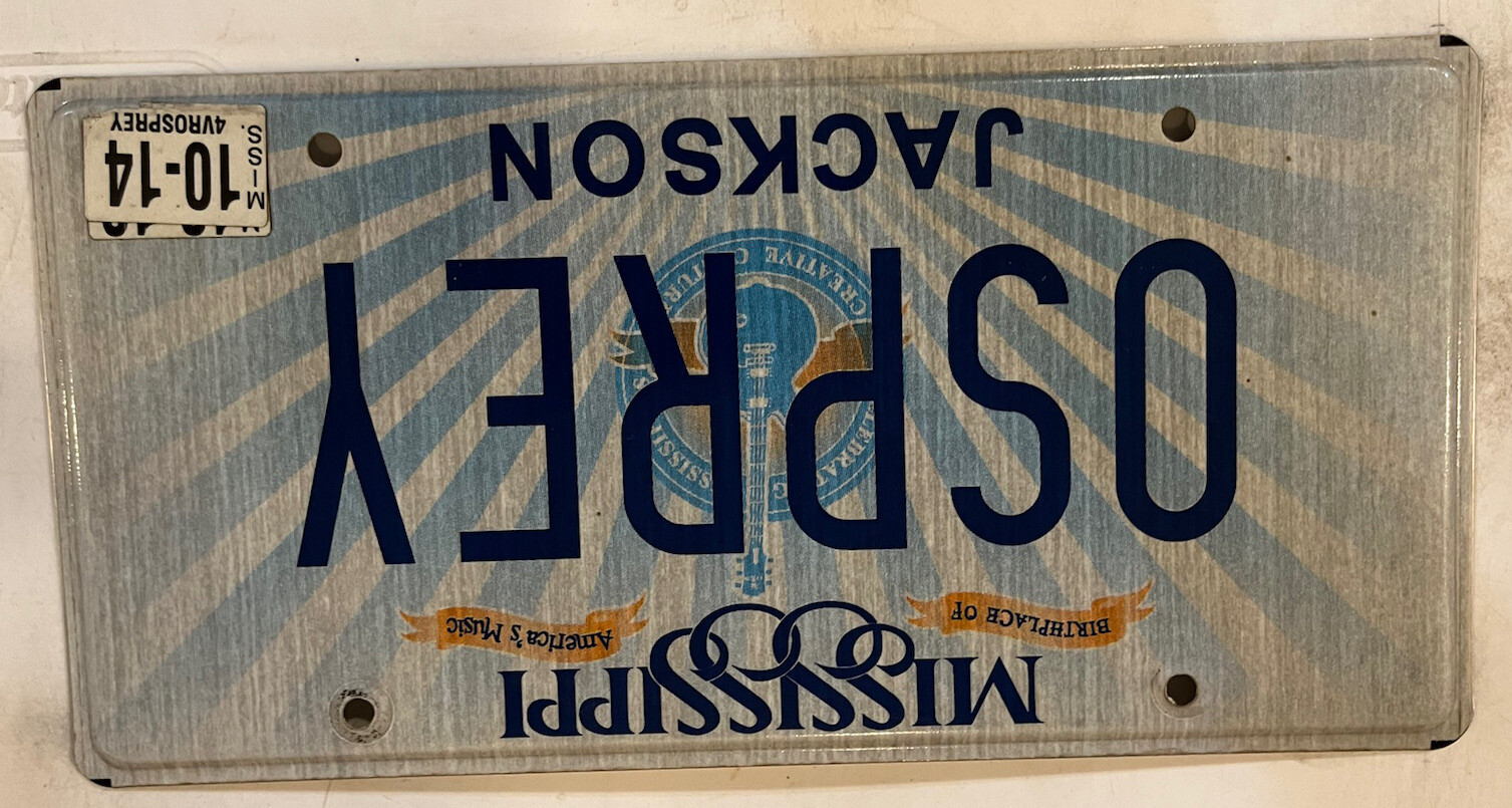 Vanity OSPREY license plate Bird Prey Hawk V-22 Aircraft Bell Boeing ...
