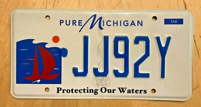 PROTECTING OUR WATERS SAILING SAIL SAILBOAT GRAPHIC LICENSE PLATE " JJ ...