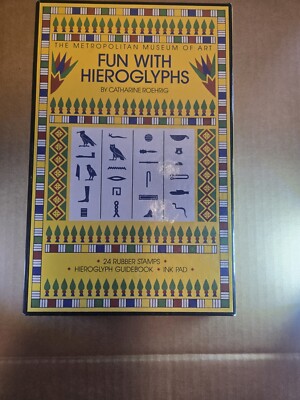 The Metropolitan Museum Of Art. Fun With Hieroglyphs Rubber Stamp Kit ...
