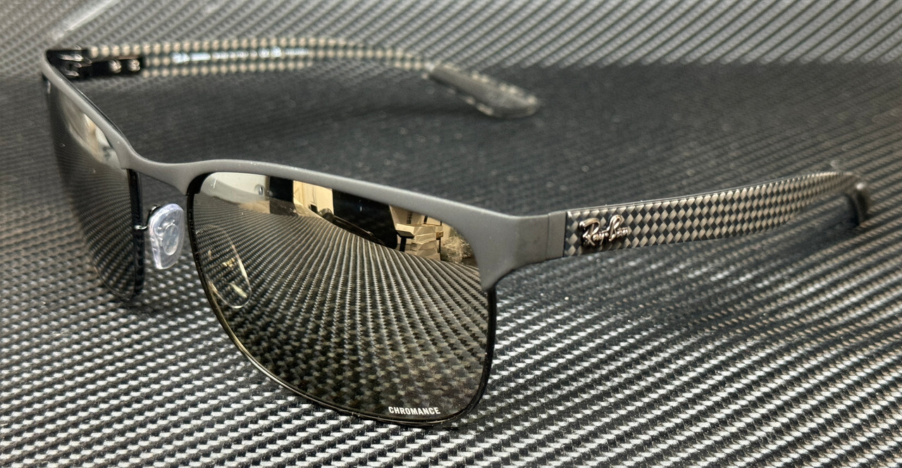 RAY BAN RB8319CH 186 5J Matte Black Square Men's 60 mm Sunglasses