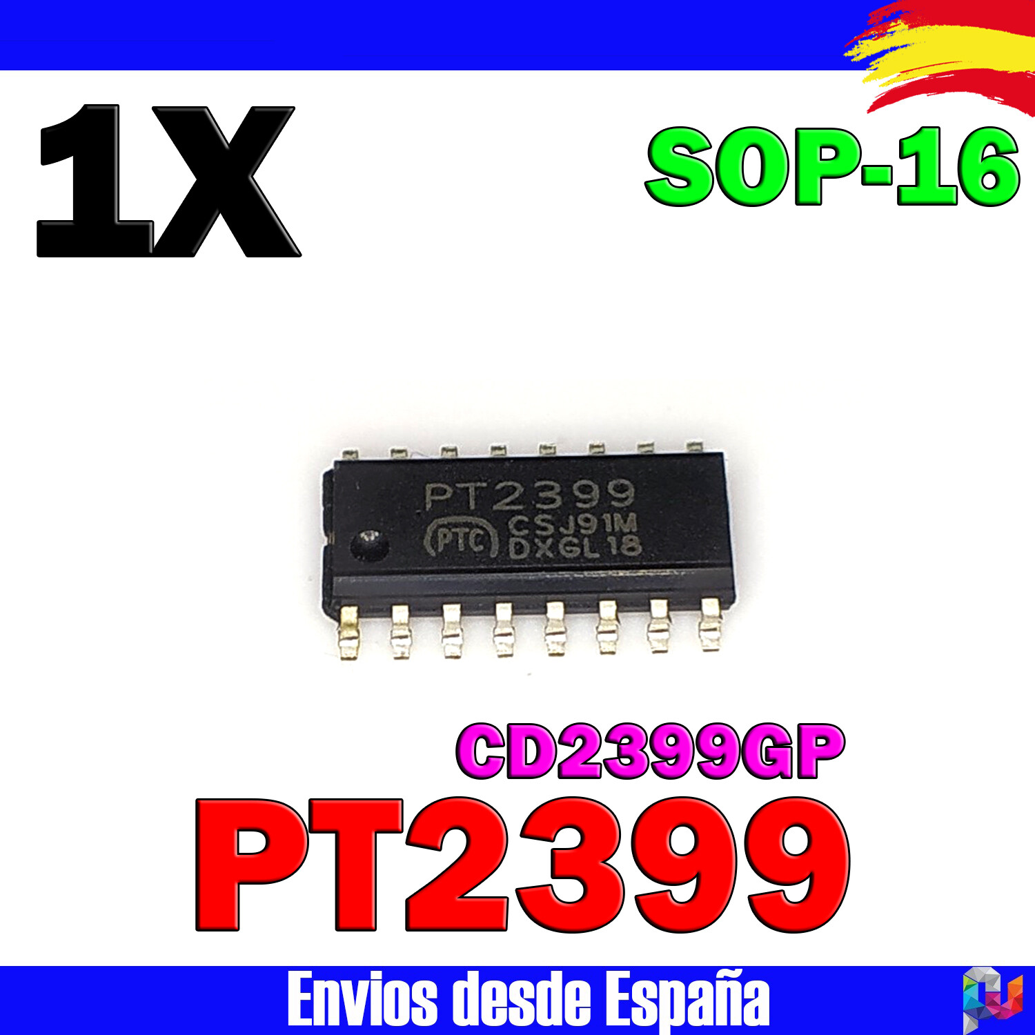 2399 PT2399 CD2399GP Procesador De Audio Echo SMD SOP-16 | eBay