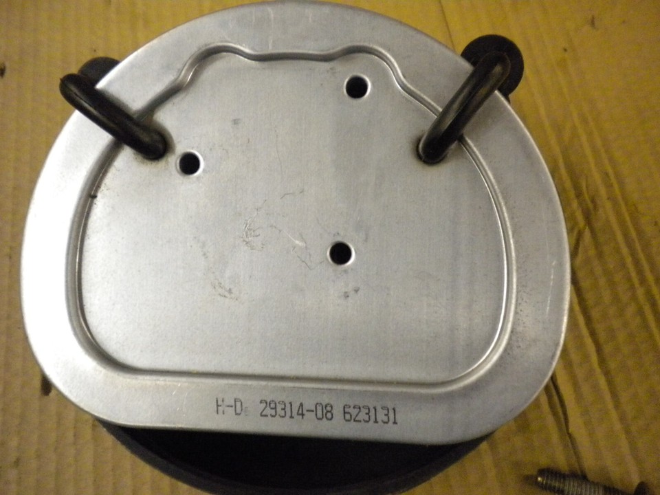 HARLEY DAVIDSON OEM BLACK ROUND AIR CLEANER ASSEMBLY COVER & FILTER ...