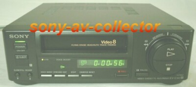 Sony EV-C40 Video8 8mm Video 8 Player Recorder VCR Deck EX ~ EV-C3 | eBay