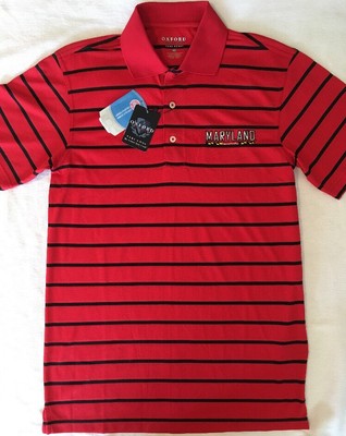 NCAA Men's Maryland Terrapins Terps Polo Golf Shirt XS Oxford Stitched ...