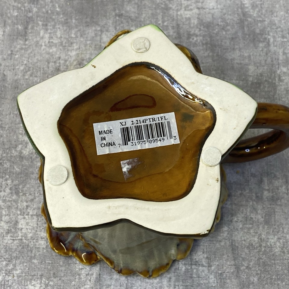 Ceramic Flower Shape Cup Planter With Birds Multicolor Cabbage Leaf | eBay