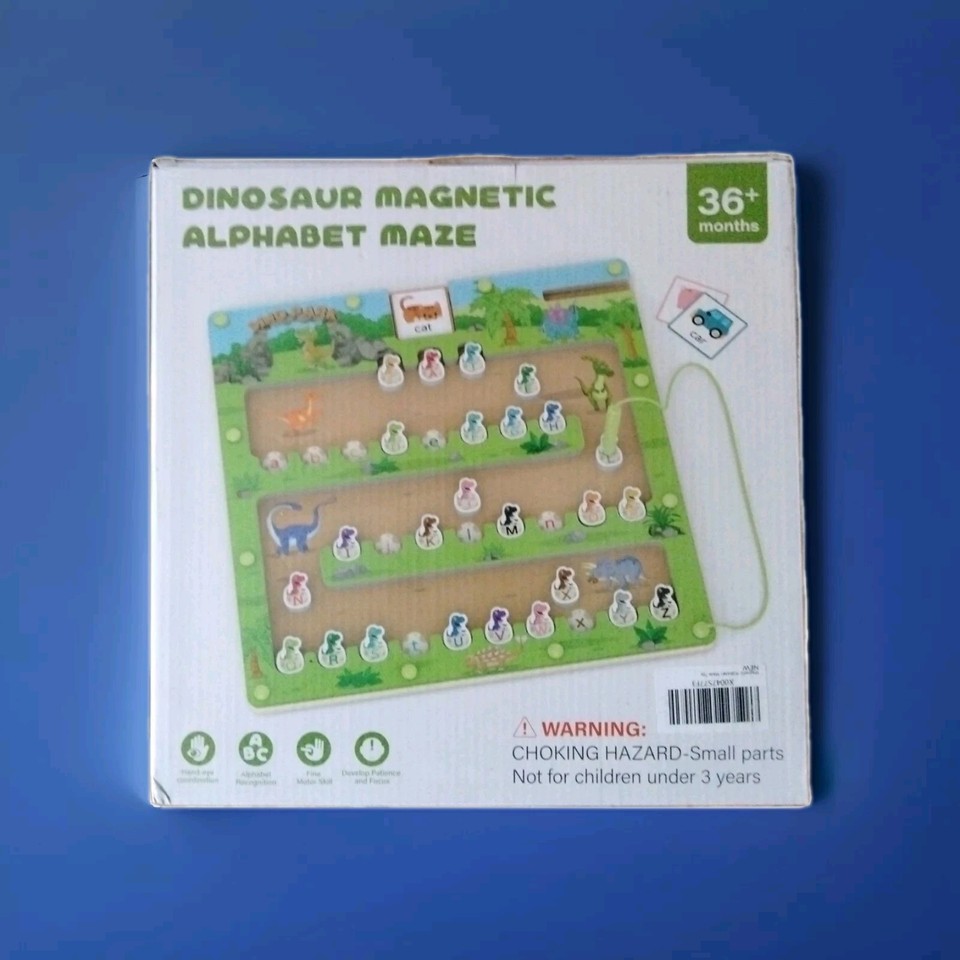 Magnetic Alphabet Maze Board for Toddlers: Magnetic alphabet maze board ...