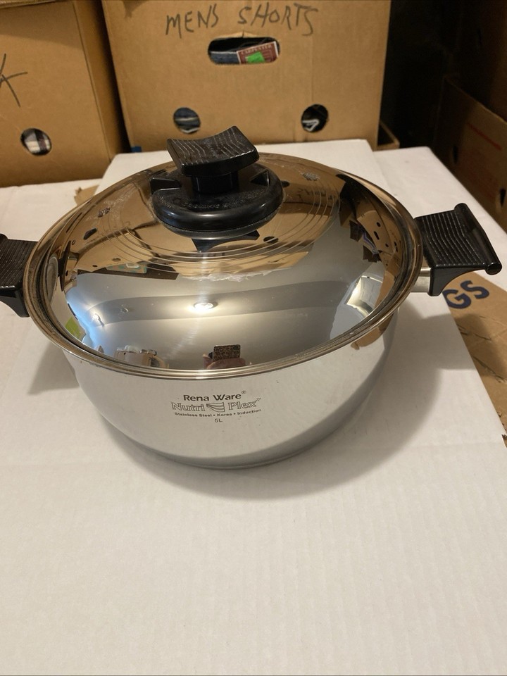 Rena Ware 6 L Stock Pot with Lid Stainless Steel Vintage Cookware | eBay