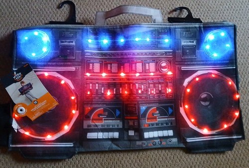 Kids & Adult Sound Activated LED Boom Box Halloween Costume Hyde and ...