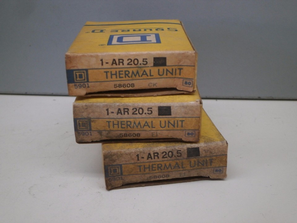 Lot of (3) Square D AR20.5 Overload Relay Thermal Element Unit | eBay