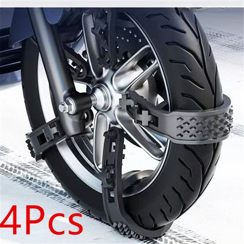 4Pcs Anti-Skid Snow Chain Motorcycles Bicycles Tire Non-slip Snow ...