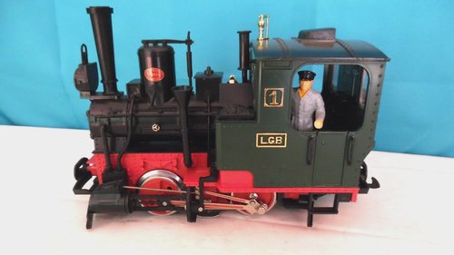 LGB 2010D Stainz 0-4-0 STEAM LOCOMOTIVE #1 (Green & Red) G SCALE New ...