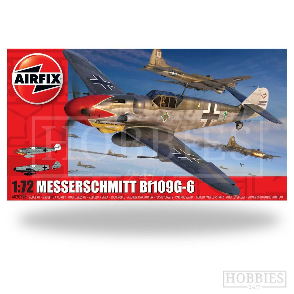 Airfix 1:72 Model Kits WW2 Aircraft Spitfire Hurricane Messerschmitt ...
