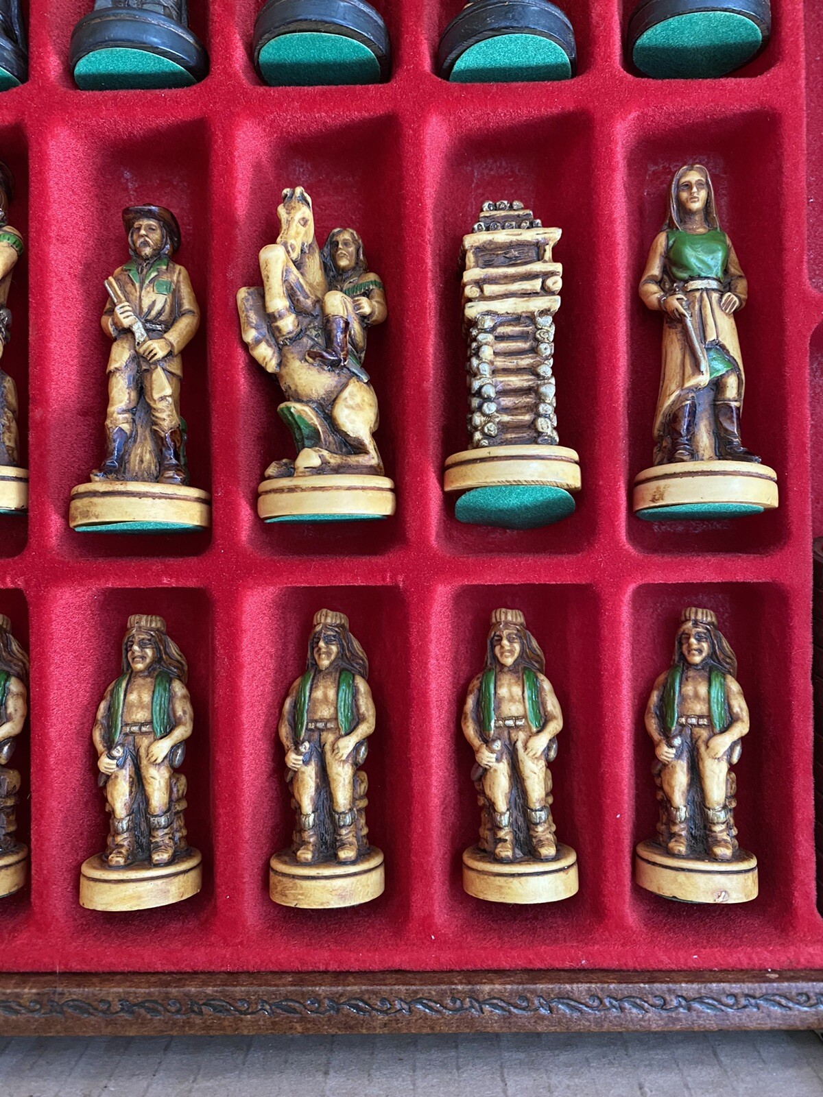 Vintage NIGRI Wild West Chess set Made in Italy Boxed Cowboys Vs ...