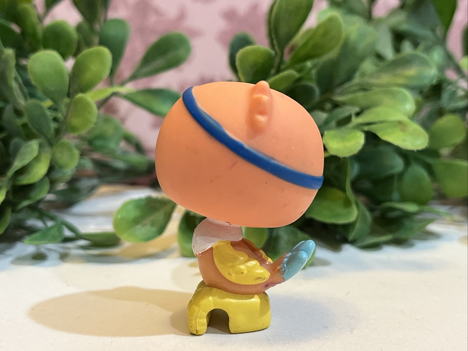 Littlest Pet Shop 882 LPS Authentic Glass Eye Peach Parrot Pirate Bird ...