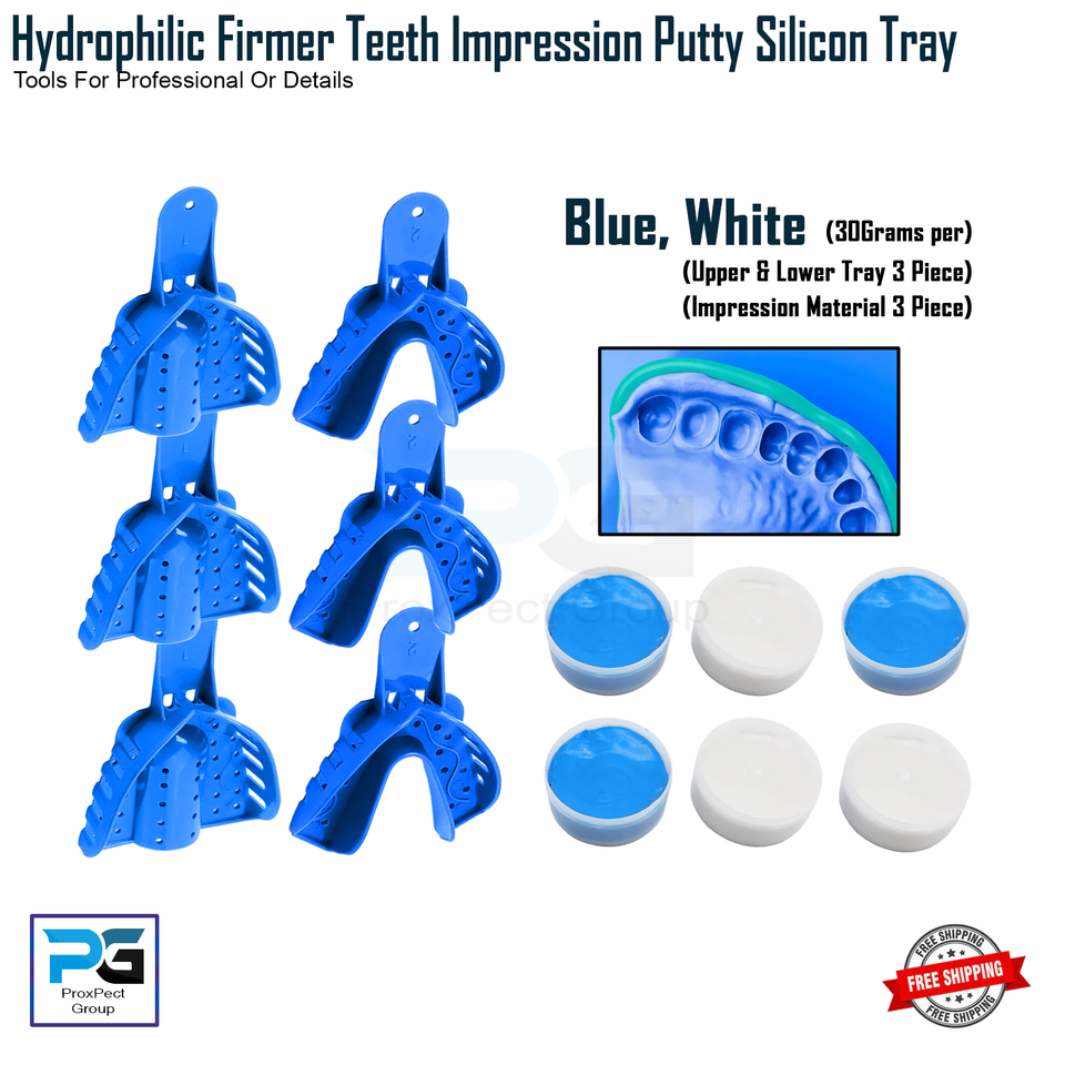 Dental Mould Impression Putty Teeth Silicon Mould Hydrophilic Large Upper Tray | eBay