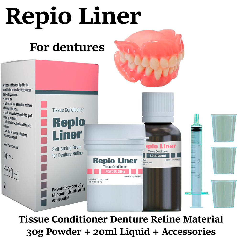 Emergency Home Use Soft Liner Reline DIY Loose Fix Denture Repair ...
