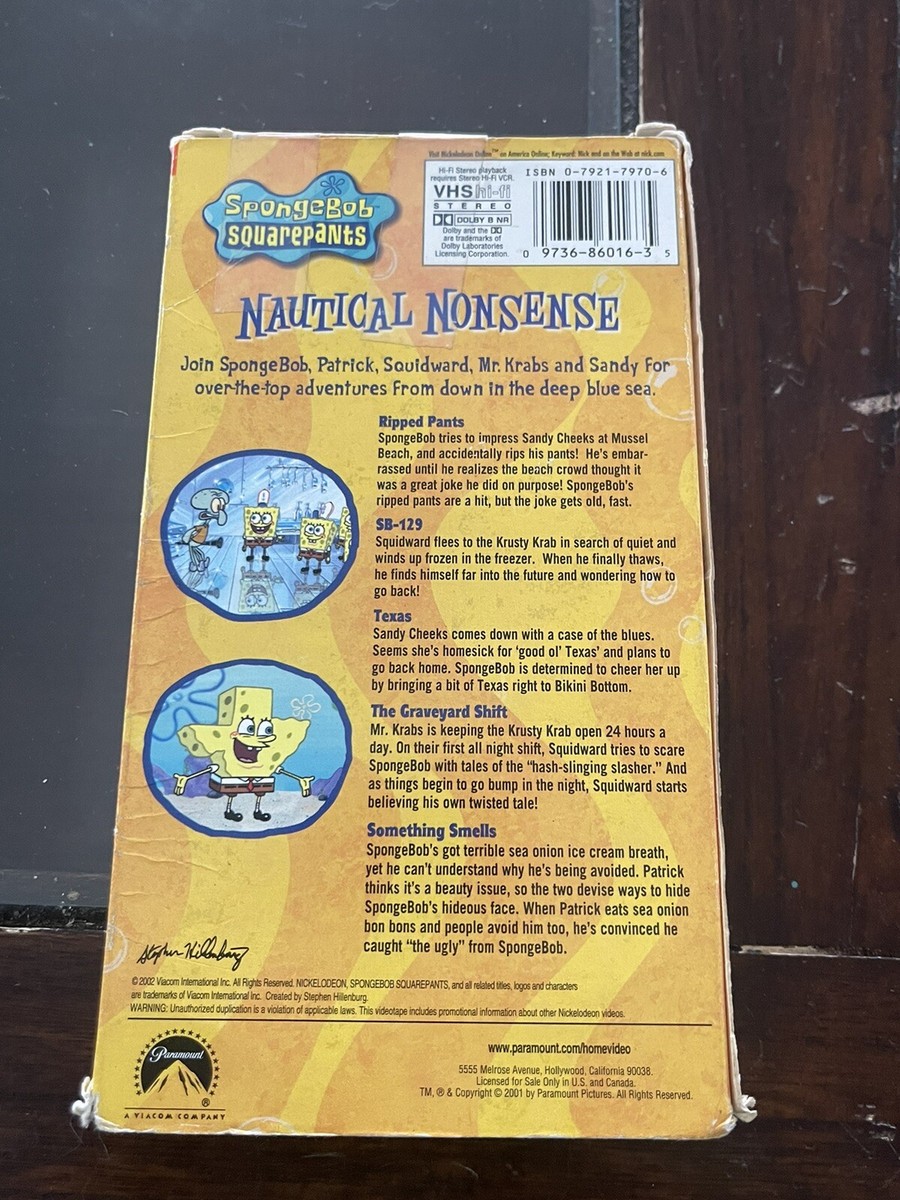 Spongebob Squarepants Sponsvrienden Vhs SpongeBob SquarePants
