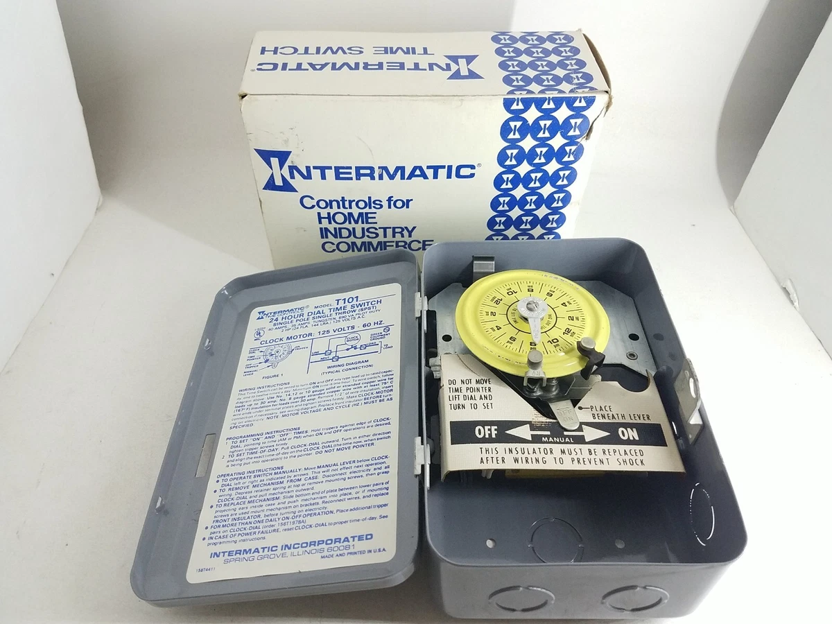 INTERMATIC TIME SWITCH SINGLE POLE SINGLE THROW C8311-S,, 46% OFF