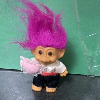 Vintage Russ Troll Doll Toy Ring Bearer/ Groom with Wedding Day Outfit ...