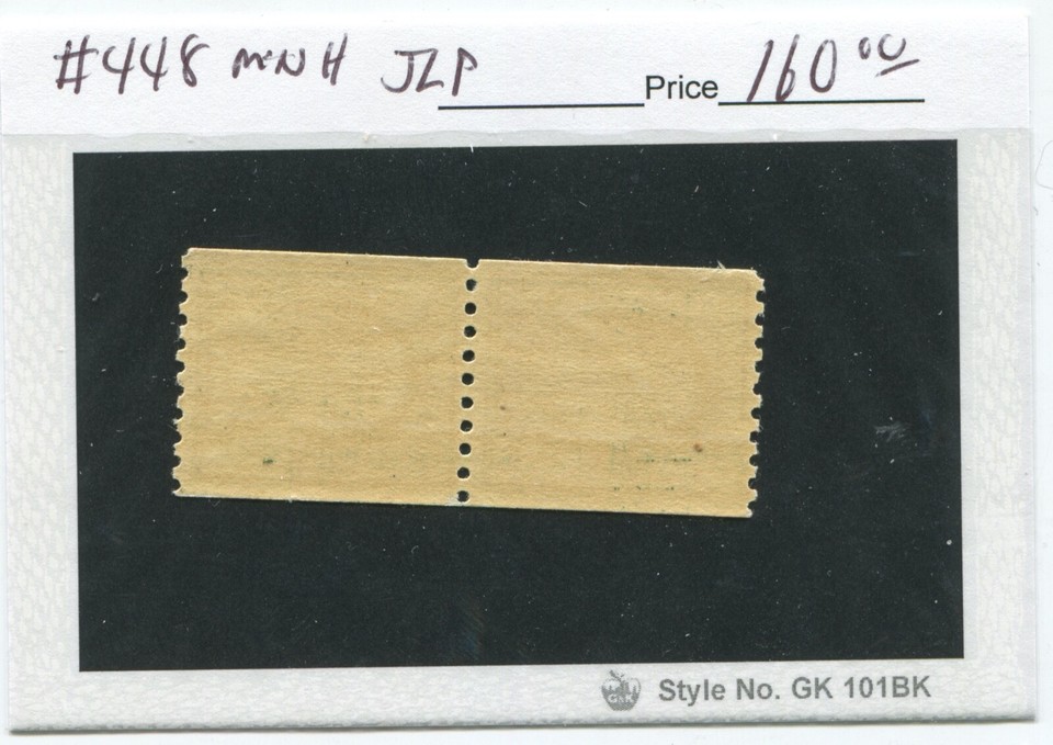 US Stamps SC# 448 Coil MNH Joint Line Pair SCV $160.00 | eBay