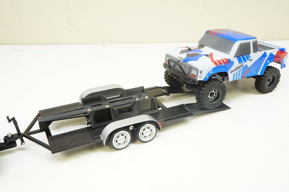 RC Boat & Truck Trailer for Axial SCX24 Crawler 1/24 scale Car Hauler ...