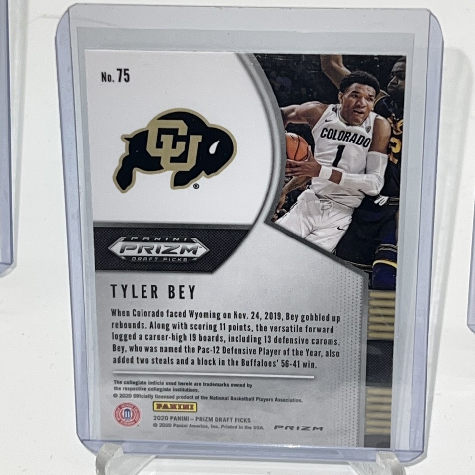 Tyler Bey RC 2020-21 Prizm Draft Picks Green Yellow Teal Rookie Scope ...
