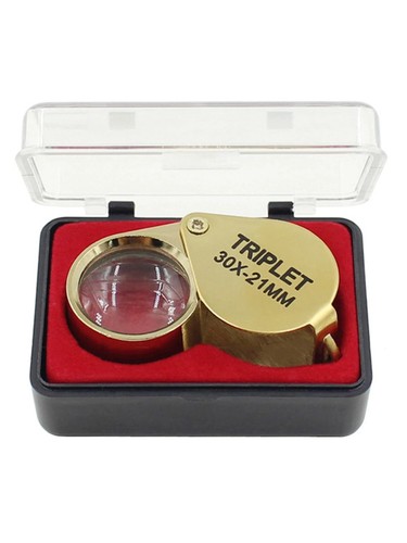 30X Jewelers Loupe Magnifier Jewelry Coin Loop Magnifying Glass Eye ...