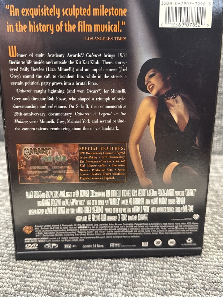 Cabaret (DVD, 1997, Special Edition) 12569078529| eBay