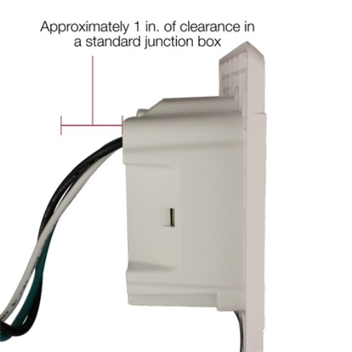 Power Series In Wall Surge Protector With Recessed Dual Outlet, 1080 ...