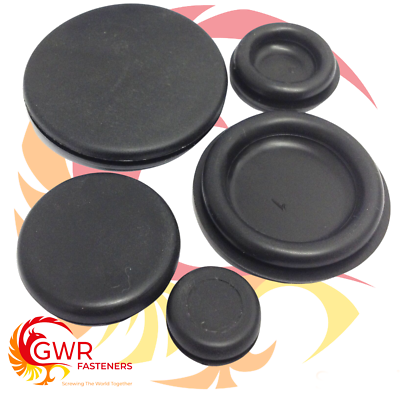 Blanking Grommets - Rubber Closed Grommet Blind Hole 6 9 12 16 20 25 32 ...
