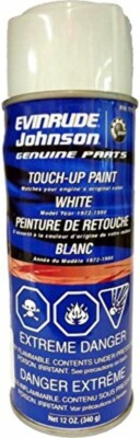 OEM BRP Johnson Evinrude White Touch-Up Paint (Johnson 1972-80; OMC ...