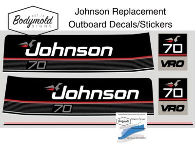 Johnson 70hp Replacement Outboard Decals/stickers | eBay
