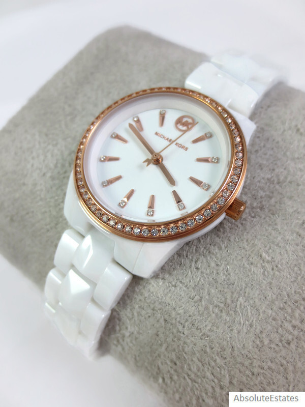 Michael Kors Watch Rose Gold White Face