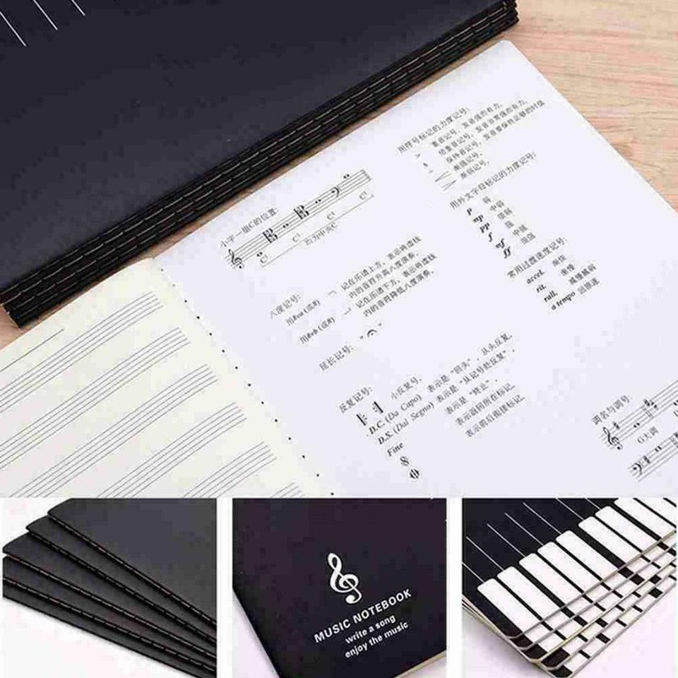 Empty Sheet Music Manuscript Exercise Stationery Book Stick E9F2 Note ...