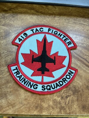ROYAL CANADIAN RCAF 419TH TACTICAL FIGHTER TRAINING SQUADRON PATCH Rare ...