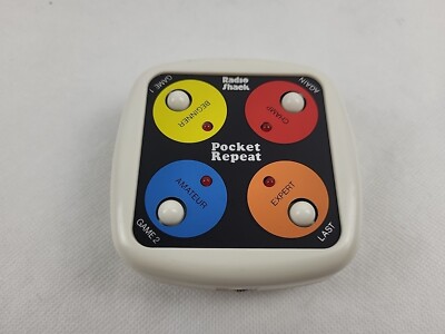 Tandy Radio Shack Pocket Repeat Electronic Memory Game 1981 Tested ...