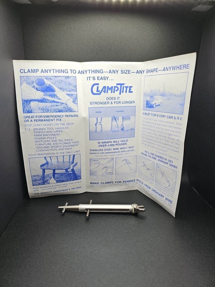 CLAMPTITE Tool Clamping Clamp Making Tool Professional Wire Clamps USA ...