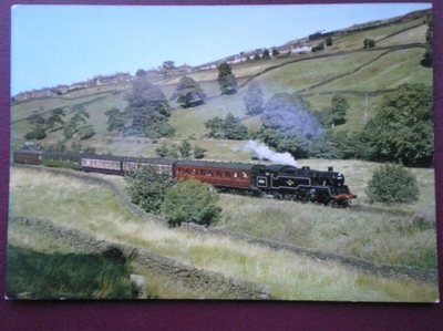 POSTCARD 2-6-4 TANK LOCO NO 80002 SEPT 1971 AT HAWORTH | eBay
