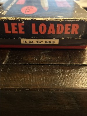 16 Gauge Lee Loader Complete Reloading Tool Shotgun Shell Vintage Dies ...