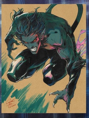 Nightcrawler Art Print Signed 8.5x11 | Art by Keyeske | eBay